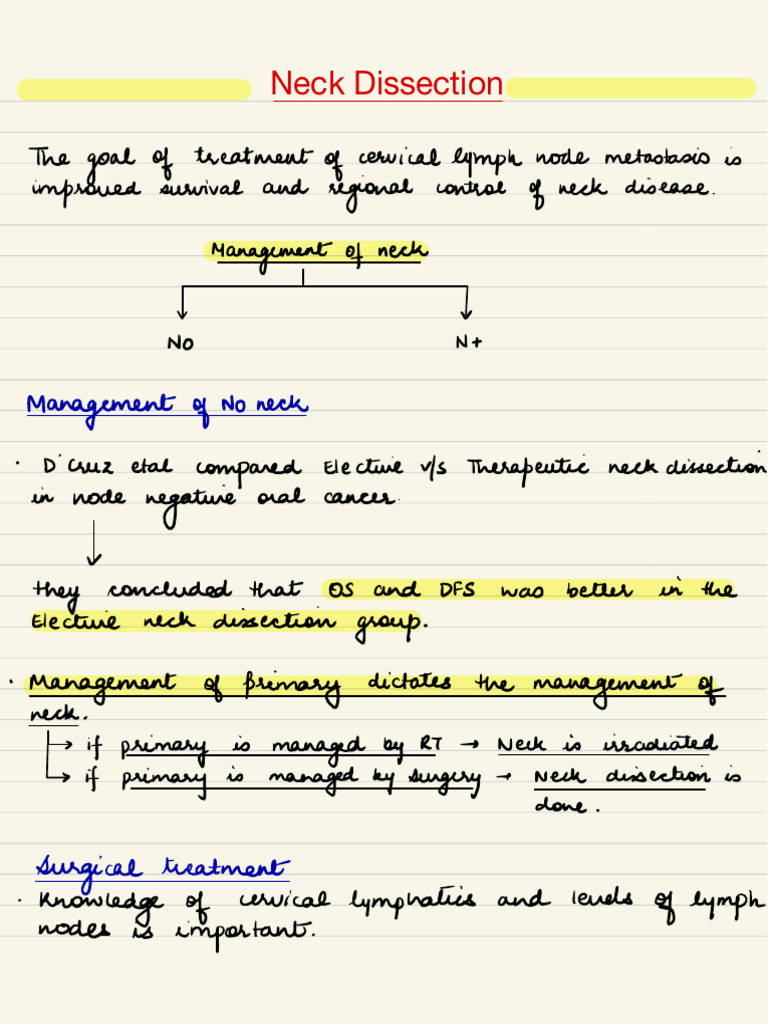 Neck Dissection | PDF | Neck | Lymph