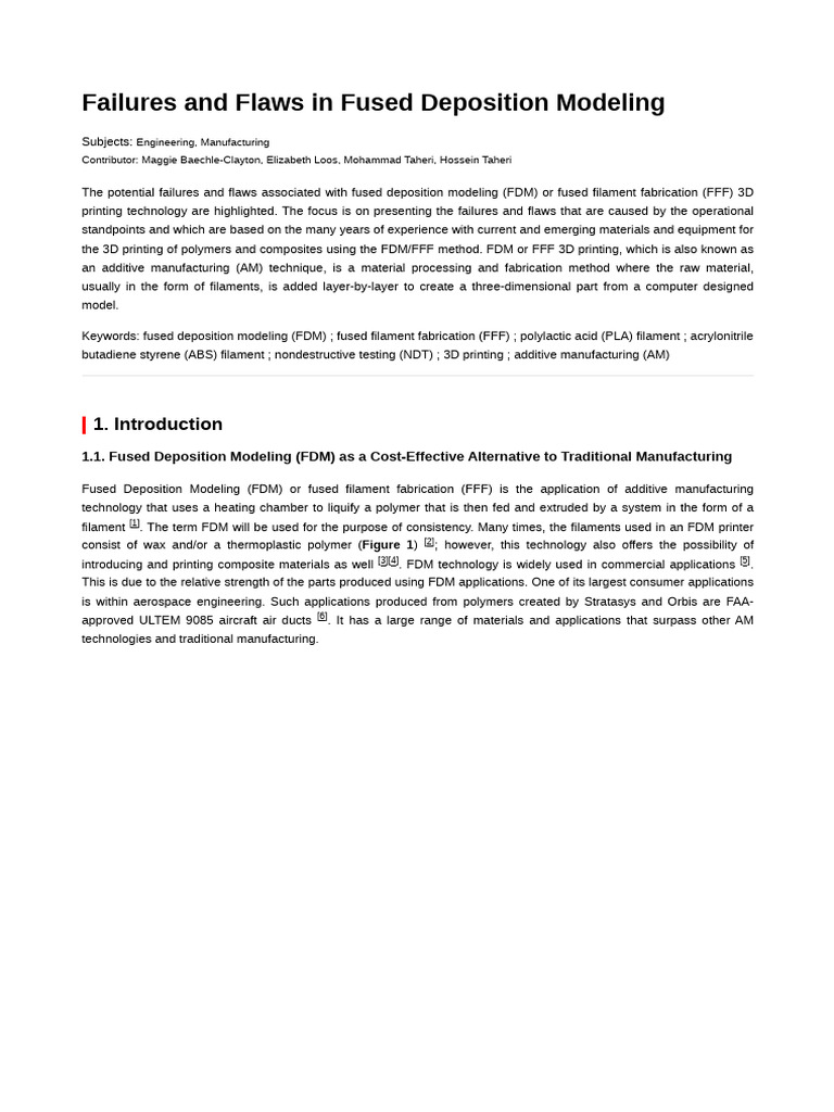 Failures and Flaws in Fused Deposition Modeling | PDF | Composite ...