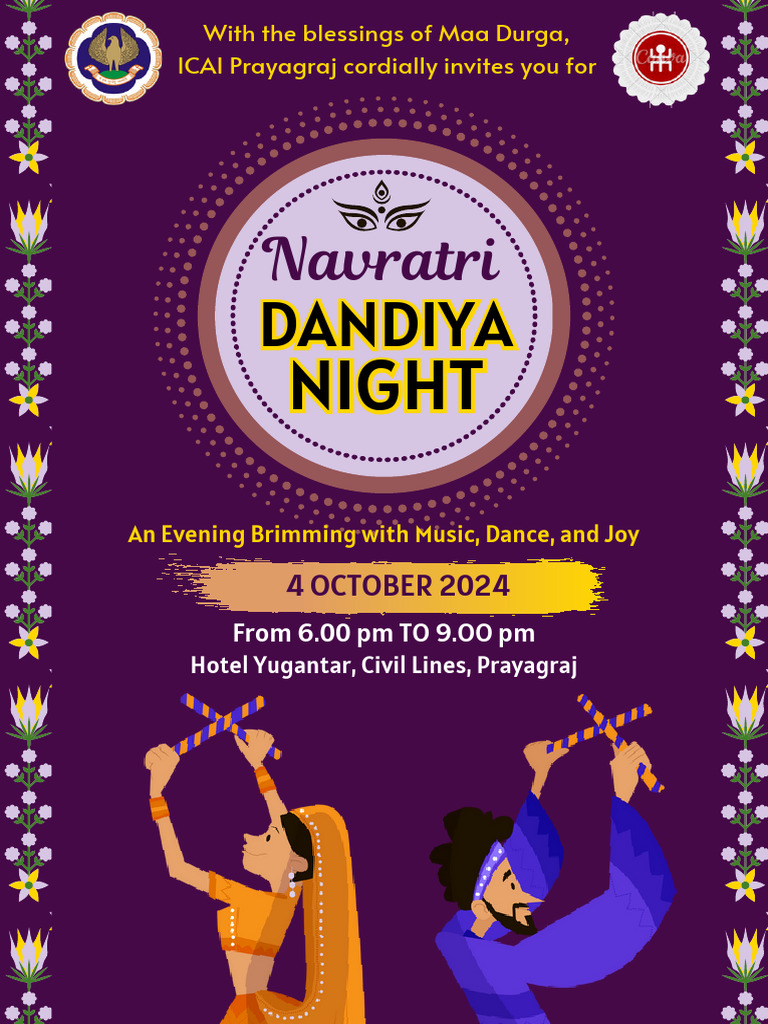 Dandiya Night - ICAI Prayagraj | PDF