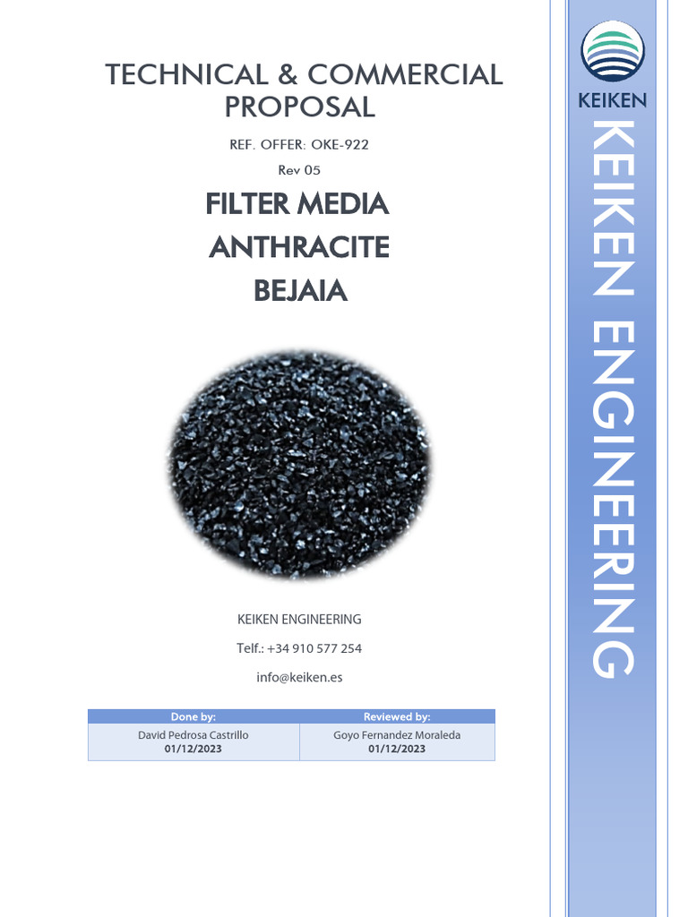 OKE-922 Technical-Commercial Offer - ANTHRACITE - Desalination Plats ...