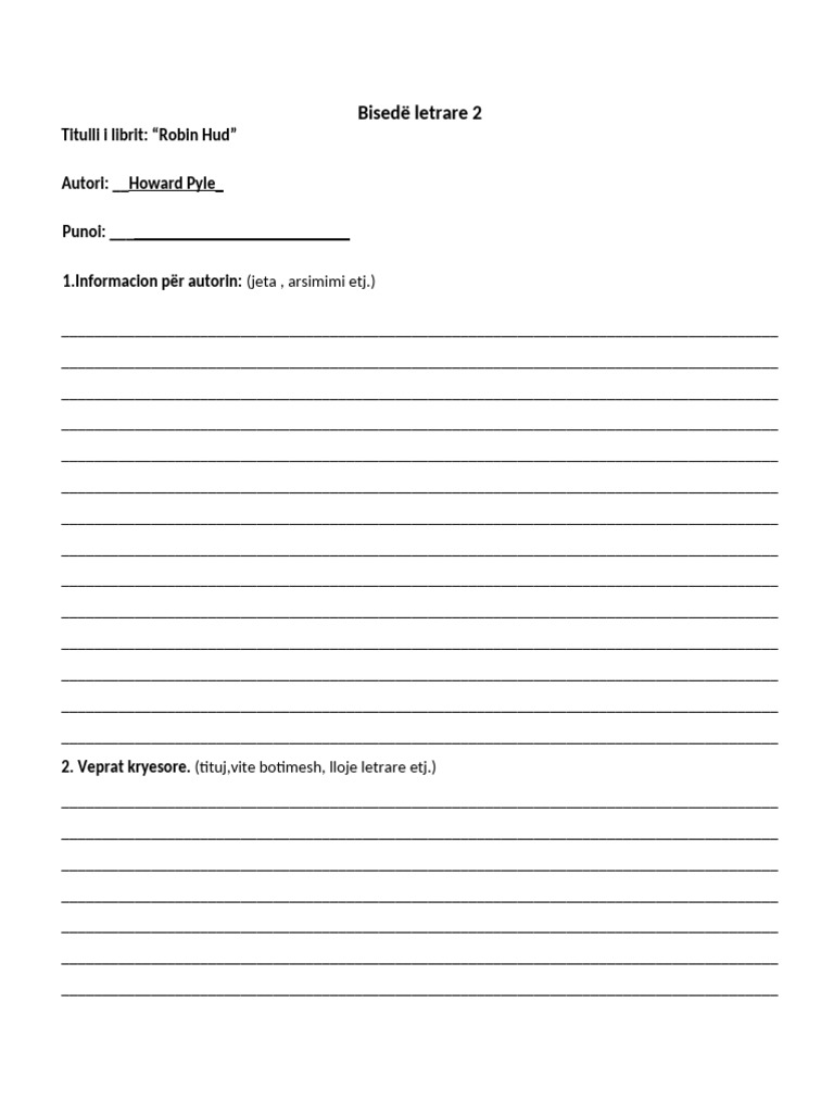 (Template) Detyra-Per-Perseritje-Klasa-5 | PDF