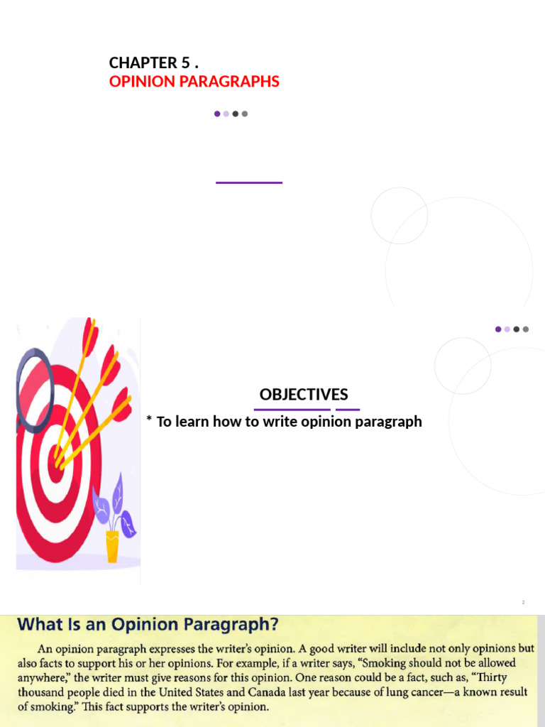 Writing Effective Opinion Paragraphs | PDF