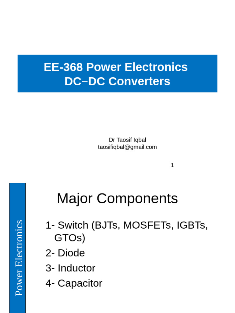 05 DC-DC Converter - All | PDF | Power Electronics | Electric Power