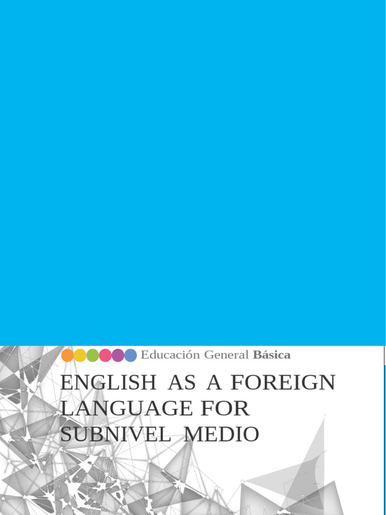 EFL For Subnivel Medio of EGB Ok | PDF | Learning | Reading Comprehension