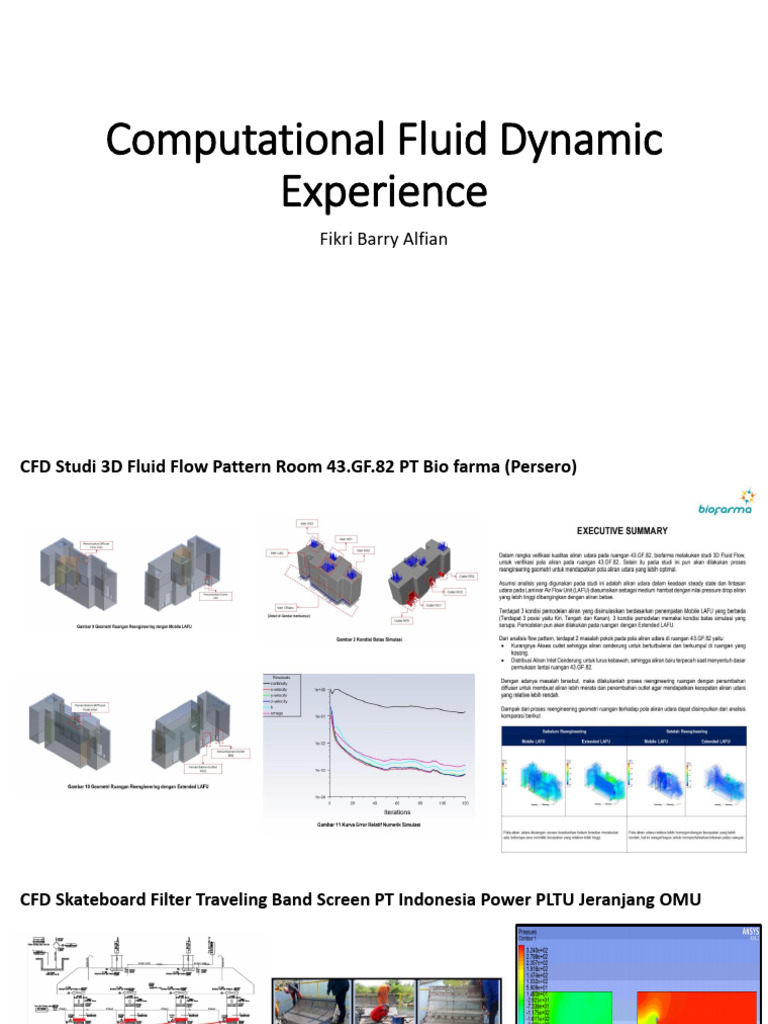 Computational Fluid Dynamic Experience | PDF