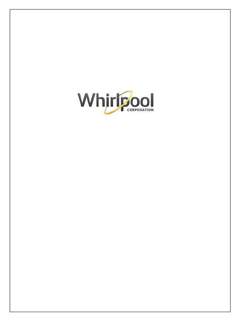 WHIRLPOOL | PDF | Supply Chain | Supply Chain Management