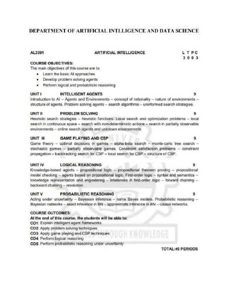 UNIT-1 TO 5 | PDF | Bayesian Network | Bayesian Inference