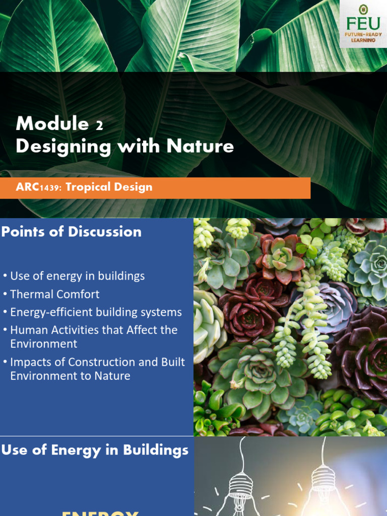 Module 2. Designing with Nature | PDF | Green Building | Natural ...