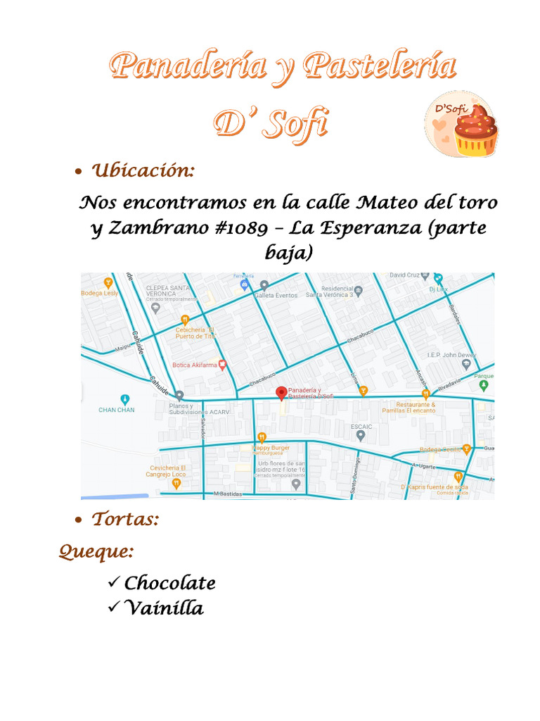 Panadería y Pastelería D Sofi-1 | PDF