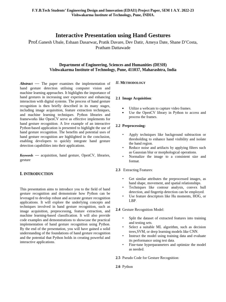 Research Paper EDAI2 IEEE | PDF | Usability | Machine Learning