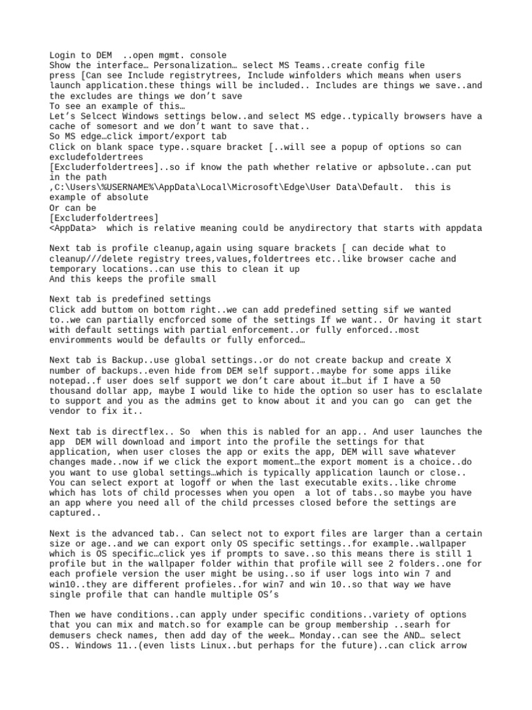 Login To DEM ..Open Mgmt. Console | PDF | Windows Registry | Command ...