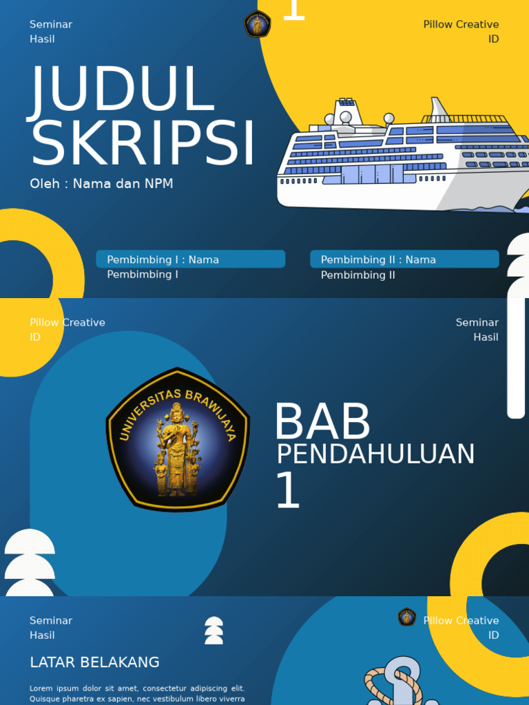 PILLOW SEMPRO - 83 Seminar Hasil Pelayaran | PDF