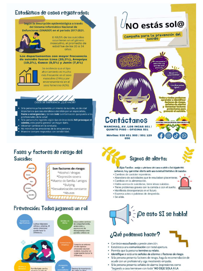 Diptico Suicidio | PDF