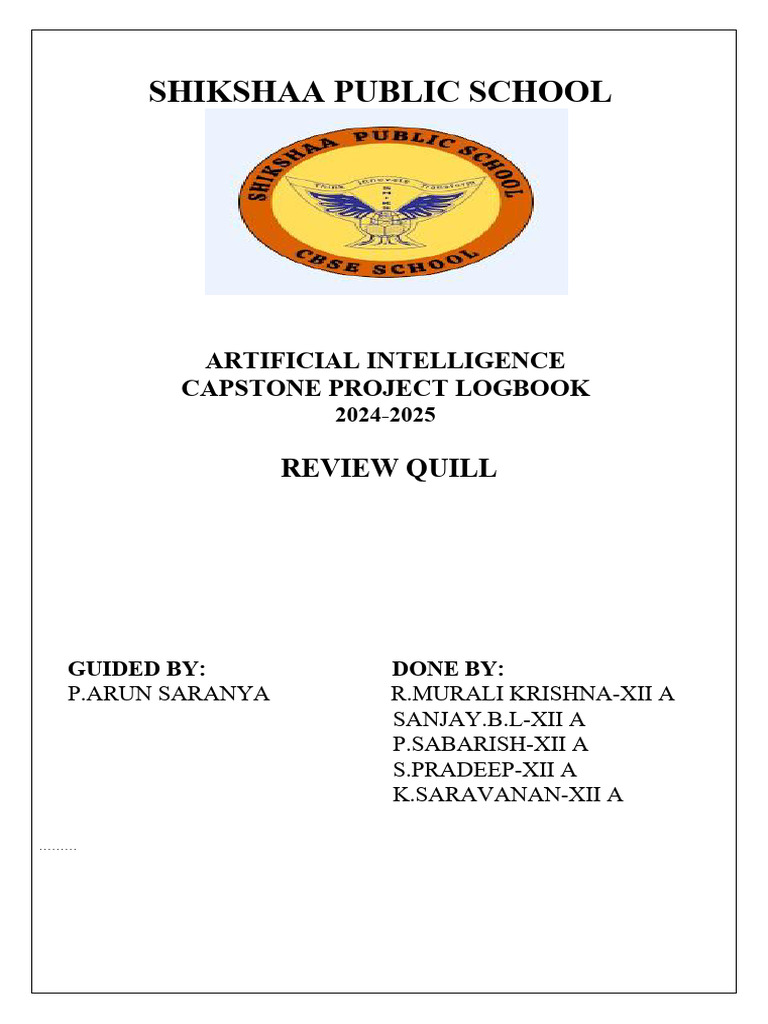 AI LOGBOOK SANJAY FINAL Id | PDF | Artificial Intelligence | Intelligence (AI) & Semantics