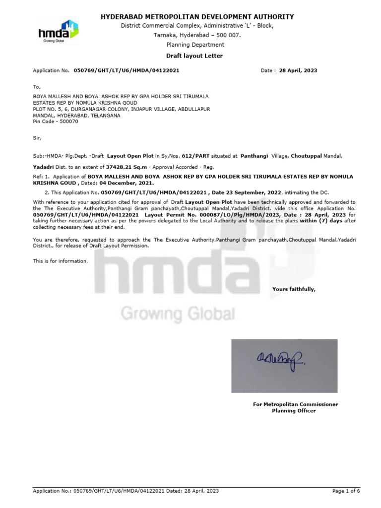 Draft Layout Letter | PDF