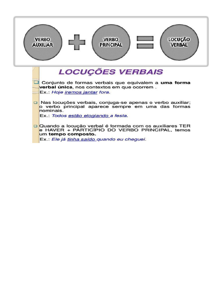Locuções Verbais | PDF