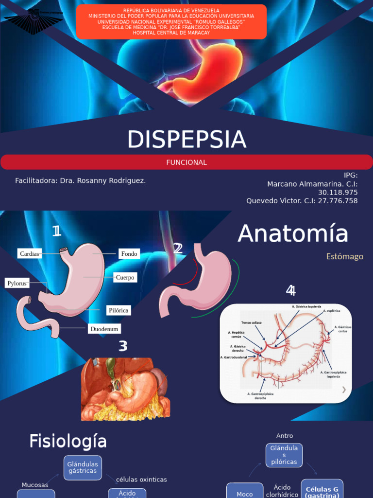 Dispepsia Funcional 2024! | PDF | Indigestión | Medicina