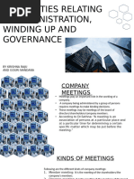 Types of Company Meetings Explained | PDF | Government | Corporations