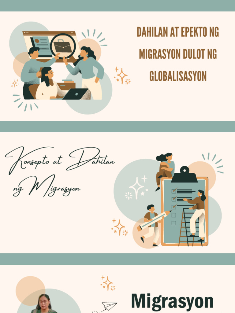 Dahilan at Epekto NG Migrasyon Dulot NG Globalisasyon | PDF