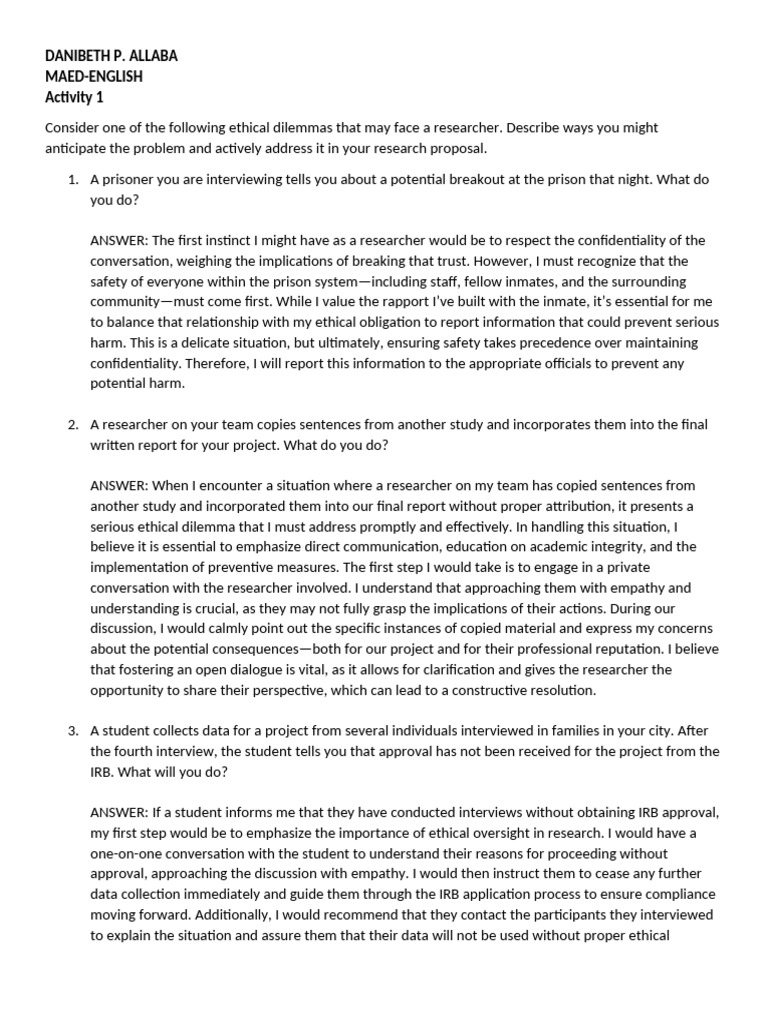 Advanced Method in Research_activity | PDF | Reading Comprehension ...