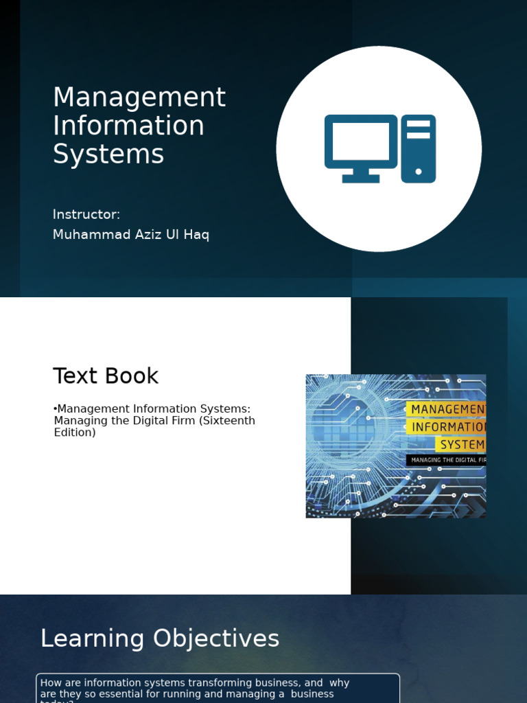 Management Information Systems CHAPTER 1 | PDF | System | Information System