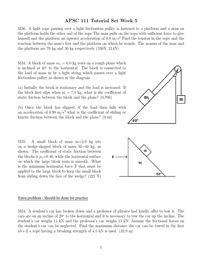 Tutorial Week 5 2017 | PDF | Science & Mathematics