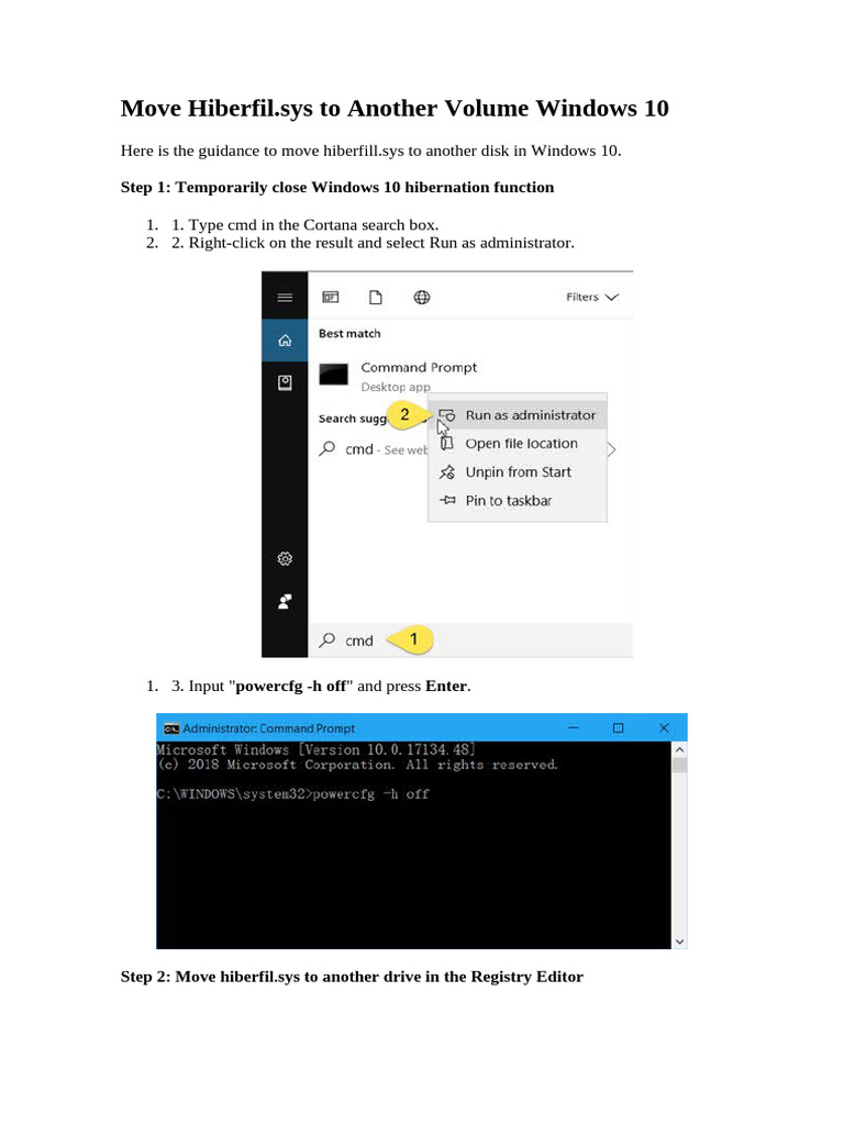 W10 - Mover Hiberfil | PDF