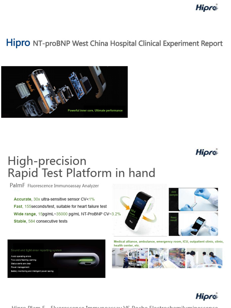 Hipro NT-proBNP Test Report | PDF | Outlier | Regression Analysis
