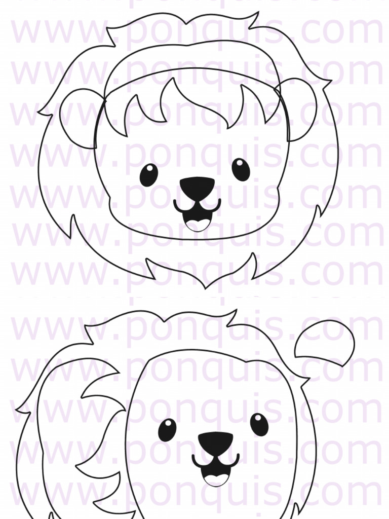 moldes-para-realizar-leon-decorativo-descarga-gratuita-en-pdf-bjk | PDF