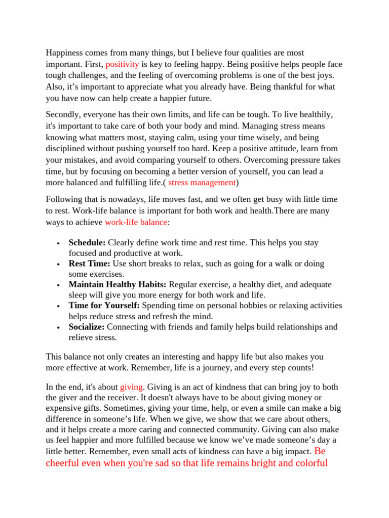 people's lives happier | PDF