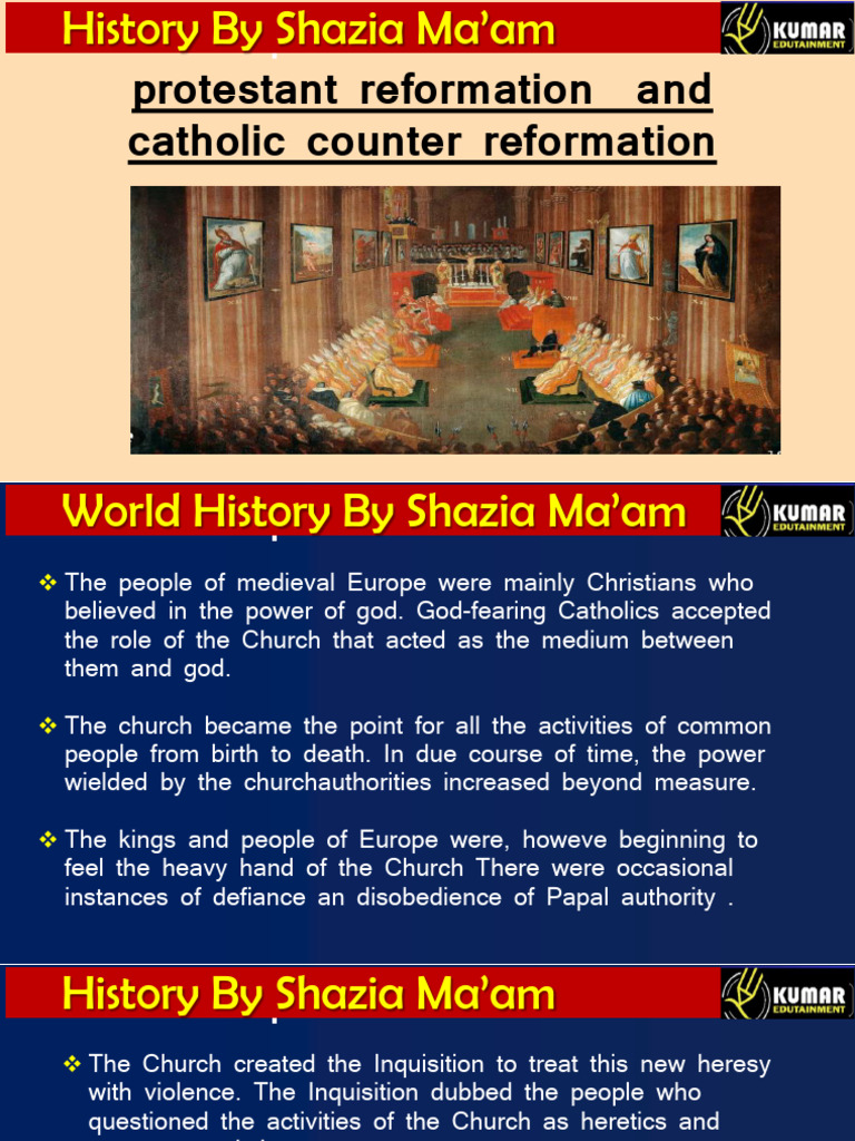 Reformation and Counter-Reformation Overview | PDF | Catholic Church ...