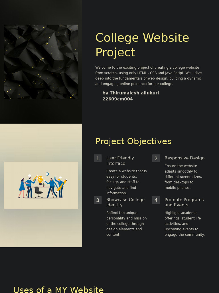 College Website Project | PDF | Websites | Html Element