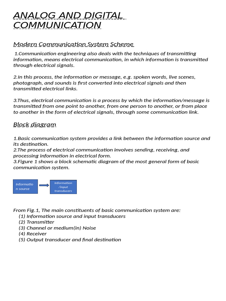 Analog and Digital Communication | PDF | Computers