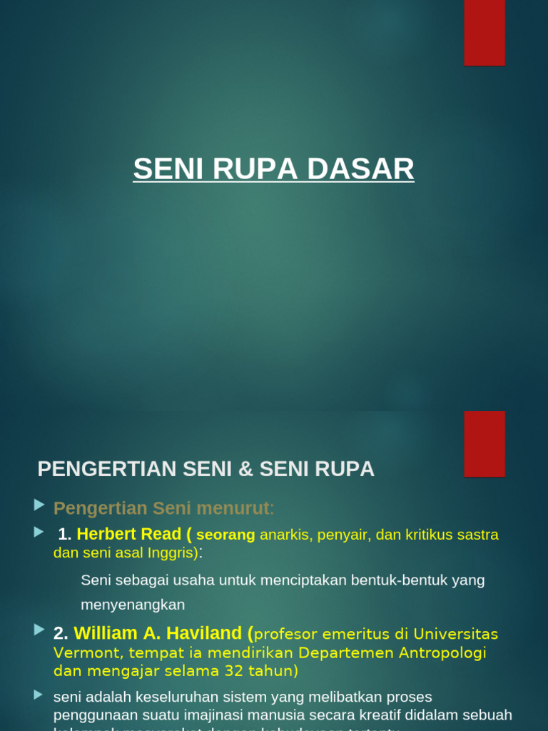 Seni Rupa Dasar | PDF