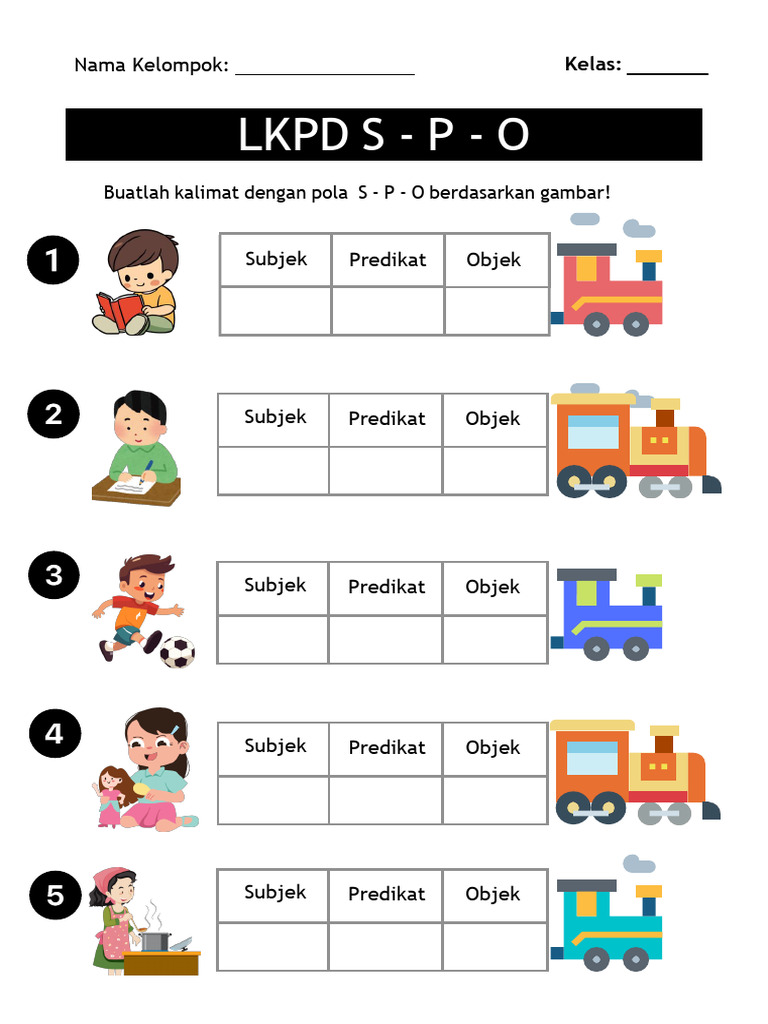 LKPD SPO 1 Kelas 2 SD | PDF