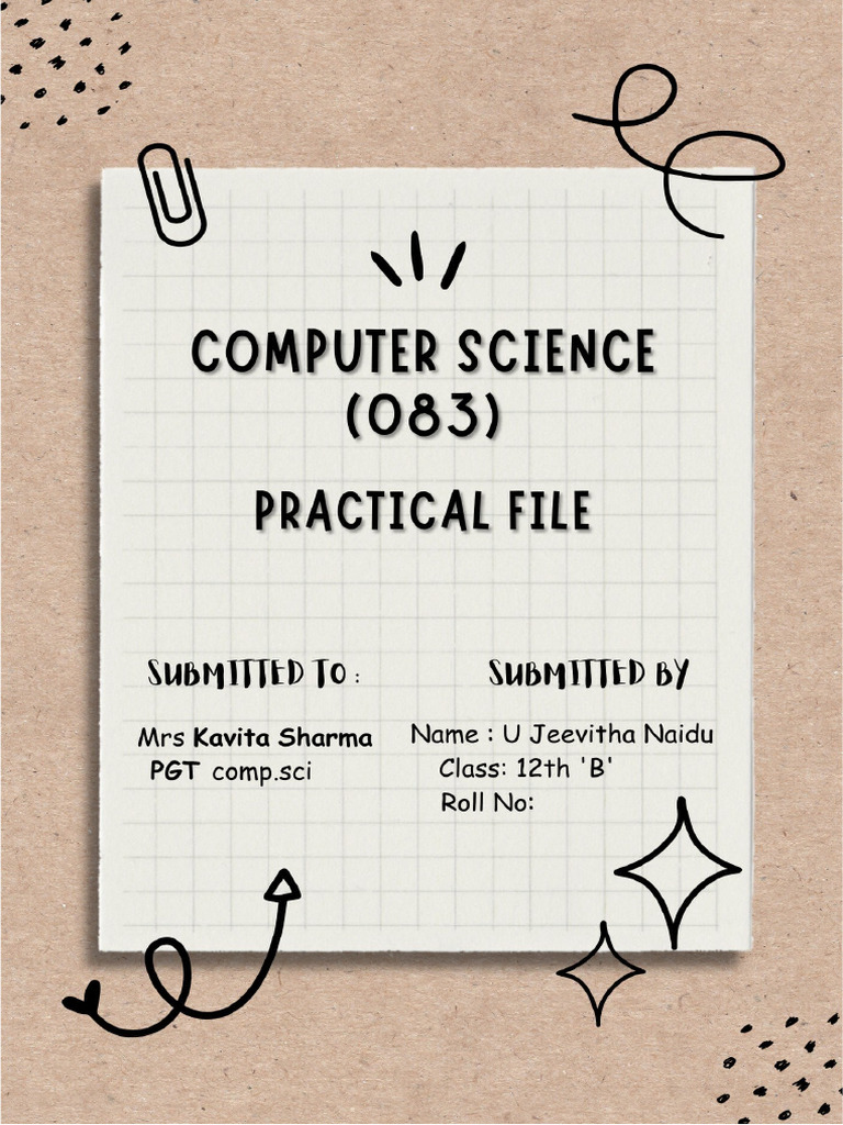 Jeevitha Practical | PDF | Databases | Computer File