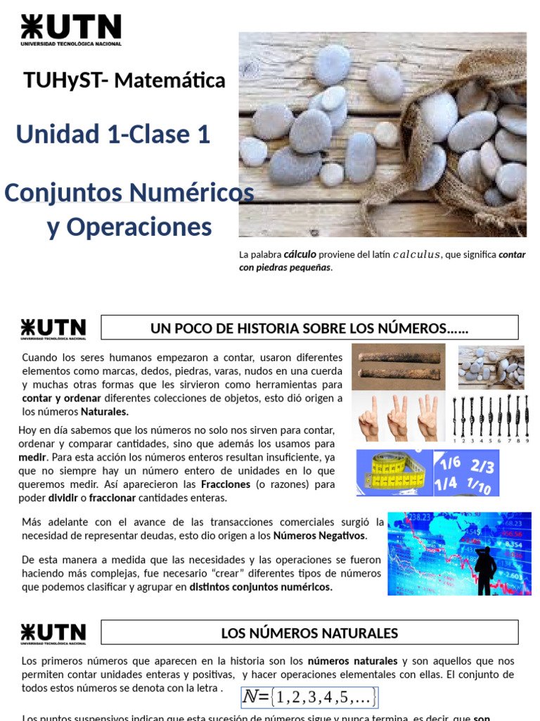 Clase 1 Unidad 1 Números Naturales y Enteros | PDF | Números | Entero