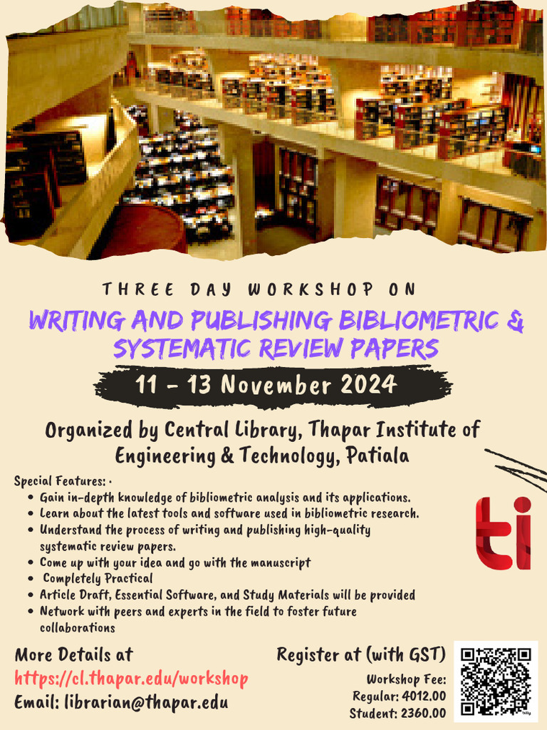 Workshop on Writing & Publishing SLR and Bibliometric Papers | PDF