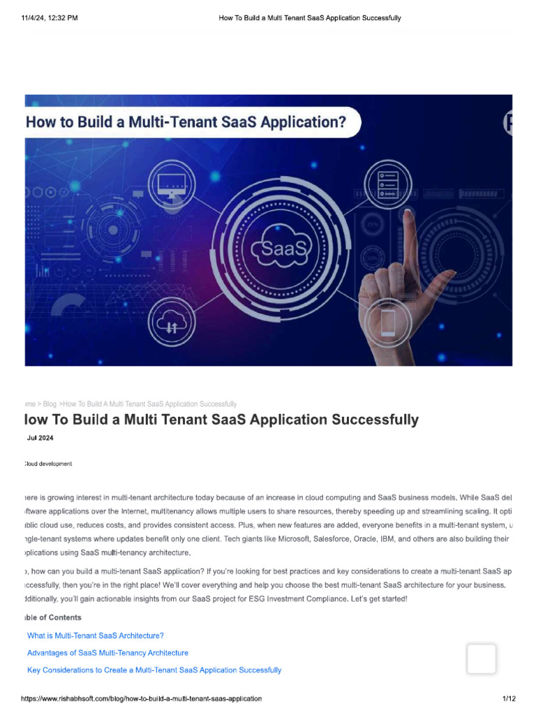 Multi Tenant Architecture Pdf