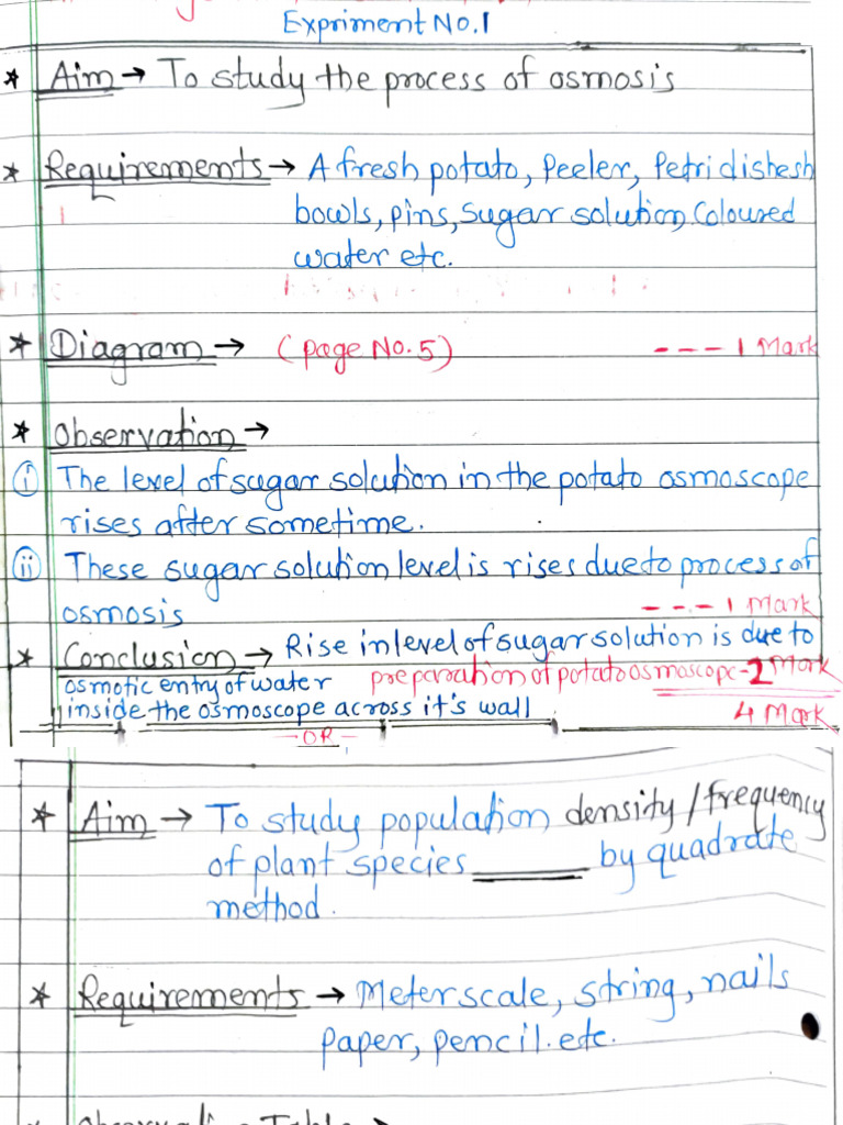 12th Sci. Biology Practical Expriment | PDF | Nature | Organisms