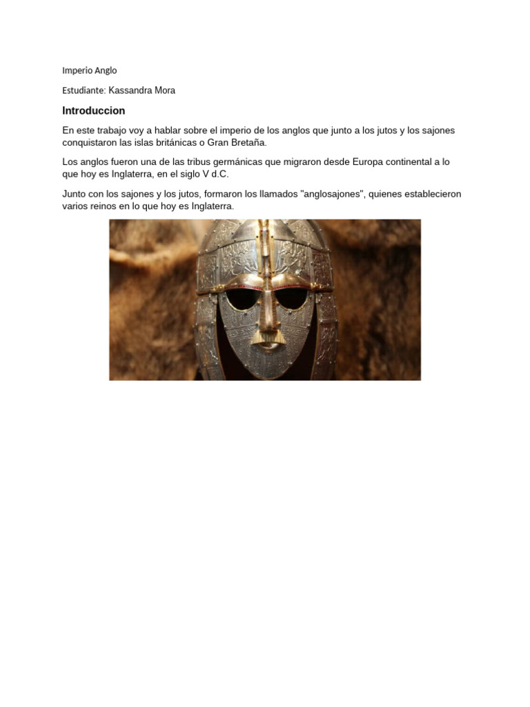 Imperio Anglosajón: Historia y Cultura | PDF | Anglosajones | Inglaterra