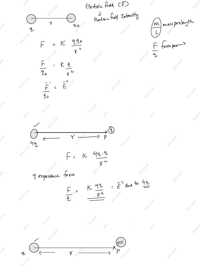 Physics Exam Prep: Electric Fields | PDF