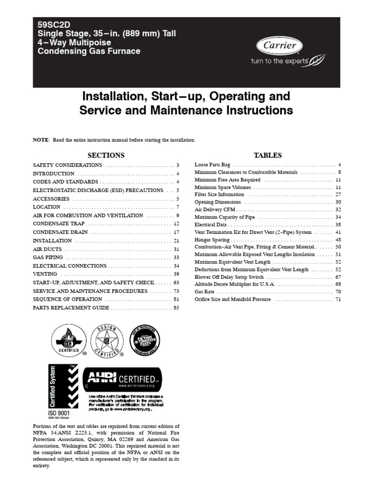 Carrier Installation - p01-02 | PDF | Building Engineering