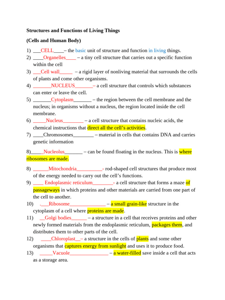 BAN 1 | PDF | Cell (Biology) | Tissue (Biology)