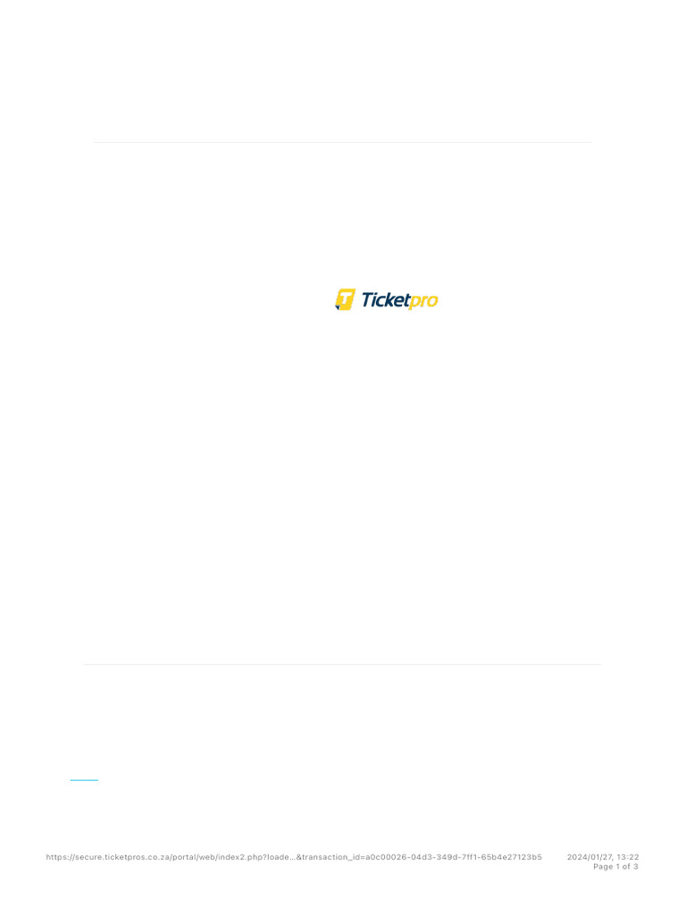 Ticketpro | PDF