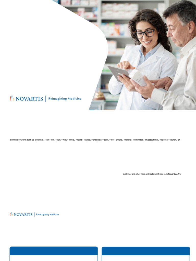 Novartis Strategy Growth Update | PDF | Novartis | Clinical Medicine