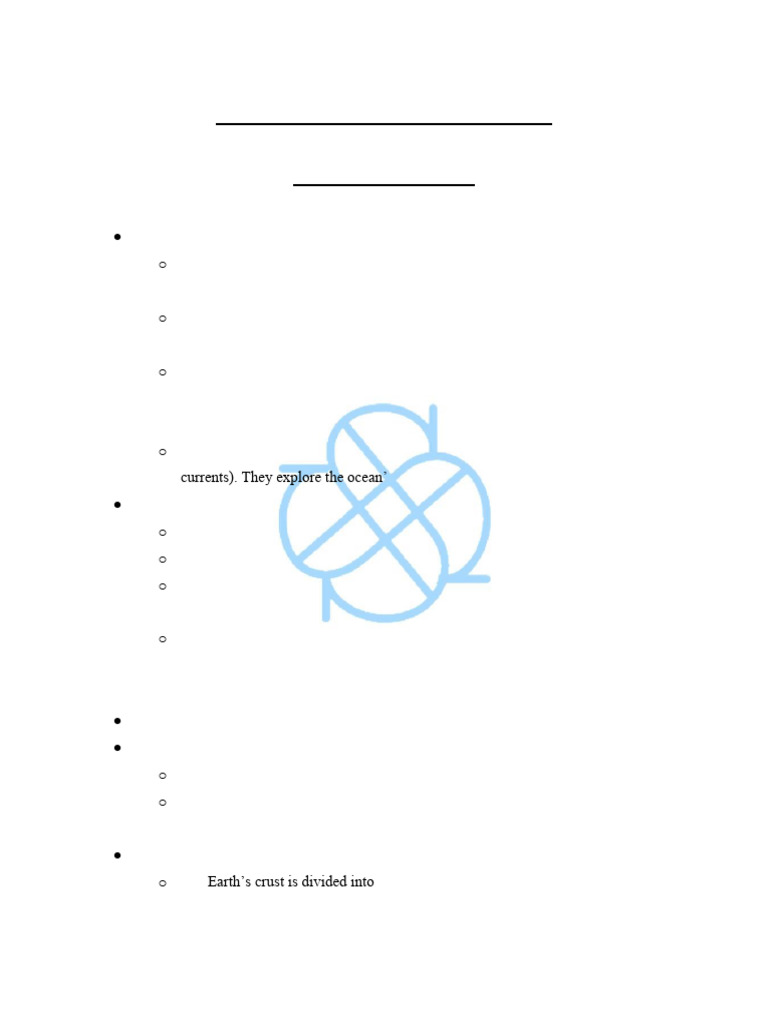 Marine Science Study Guide | PDF | Oceans | Sea