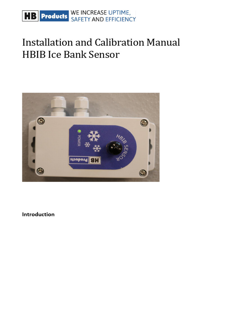 HBIB Instruction Manual v10 | PDF | Electrical Connector | Sensor