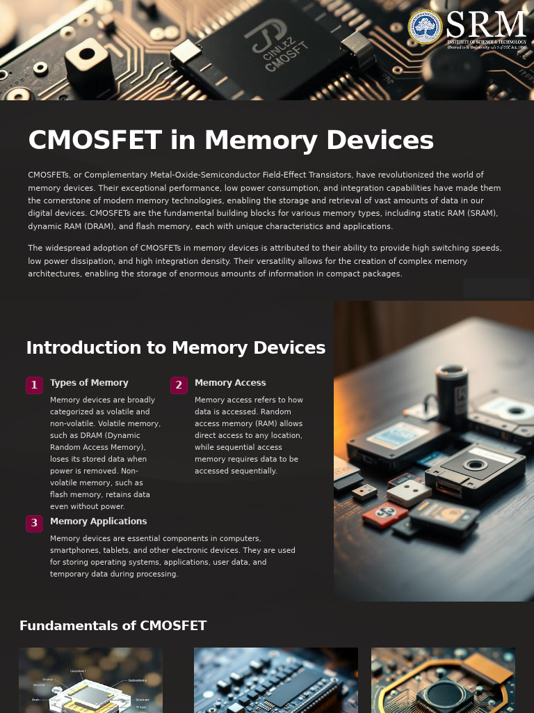 CMOSFET in Memory Devices | PDF | Field Effect Transistor | Mosfet