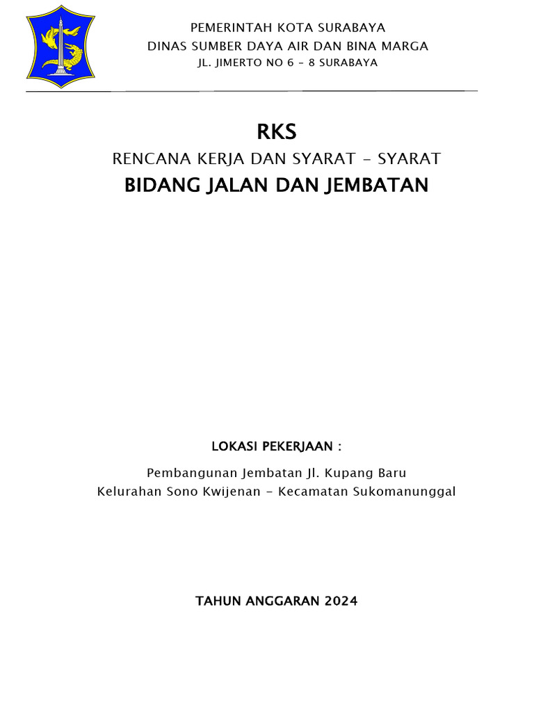 RKS Kupang Baru 20231220 | PDF